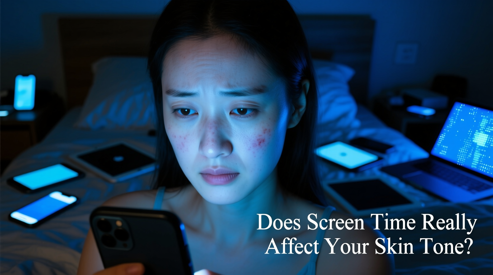Does Screen Time Really Affect Your Skin Tone Blue Light Impact On ...