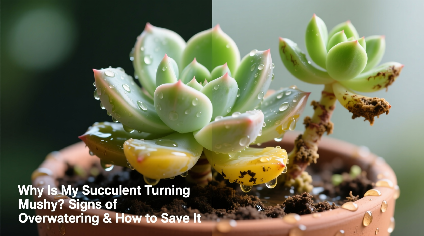 Why Is My Succulent Turning Mushy Signs Of Overwatering And How To Save It