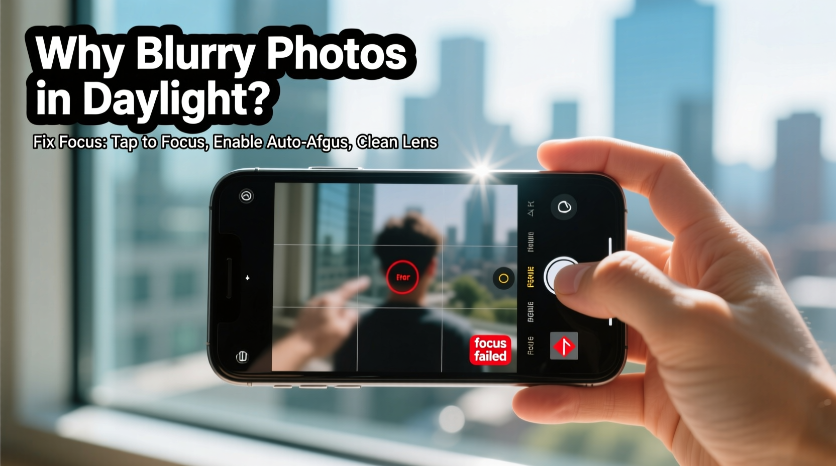 Why Does My Phone Take Blurry Photos In Daylight And How To Fix Focus