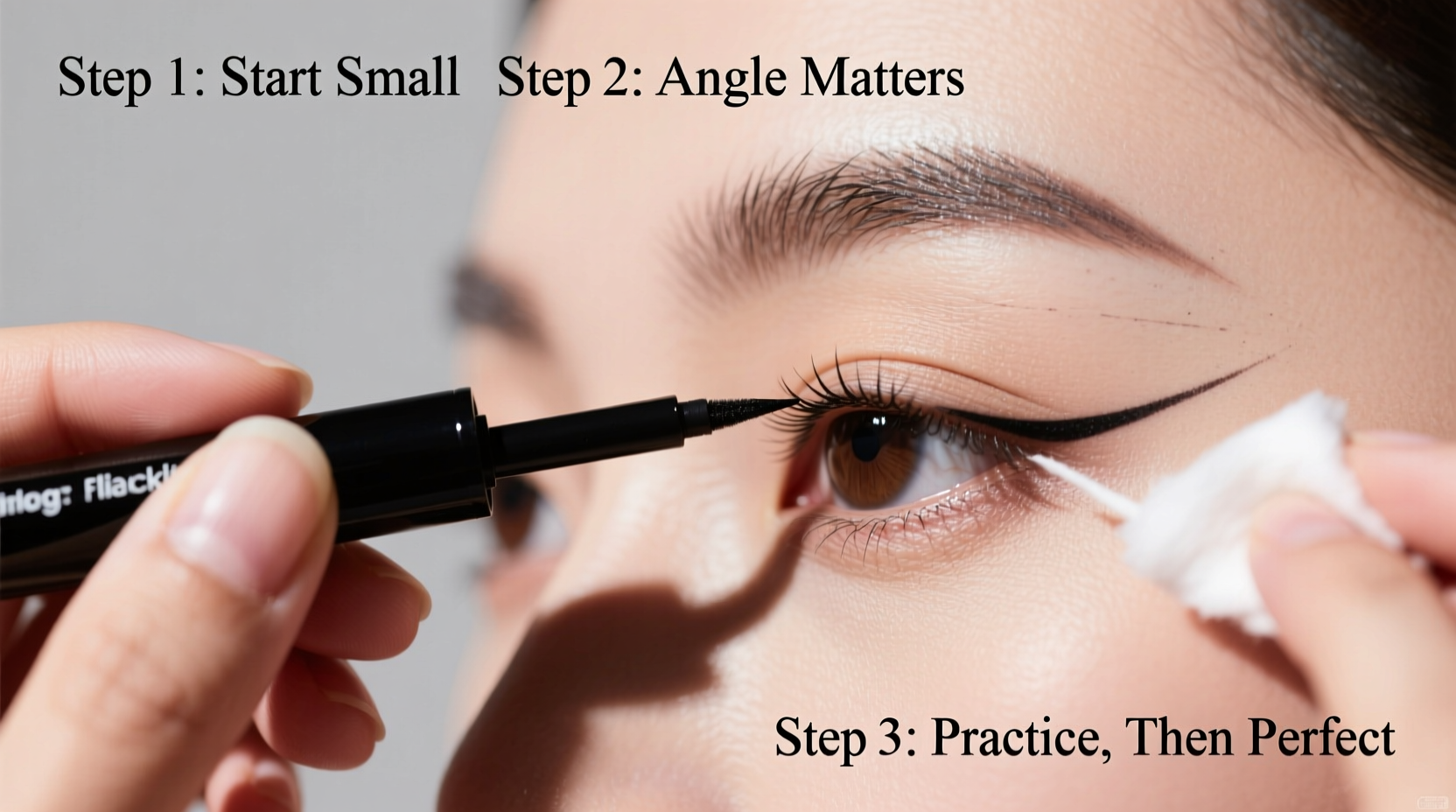 Step By Step Guide To Mastering Eyeliner Flicks For Beginners