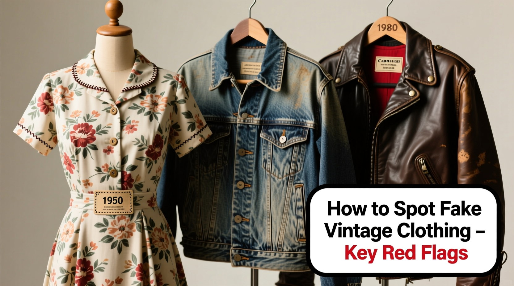 How To Spot Fake Vintage Clothing When Shopping Online Key Red Flags