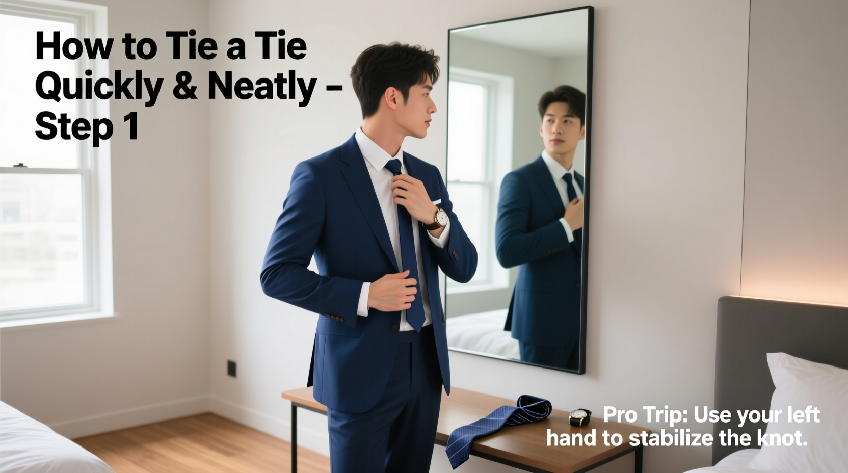 How To Tie A Tie Quickly And Neatly Without Help