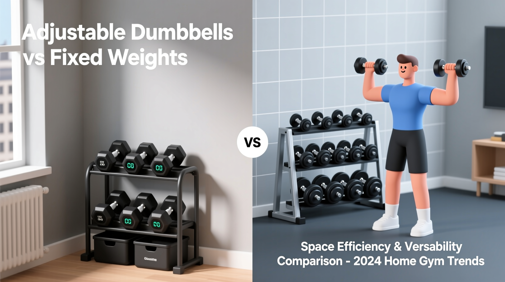 Adjustable Dumbbells Vs Fixed Weights Home Gym Space Saver Comparison
