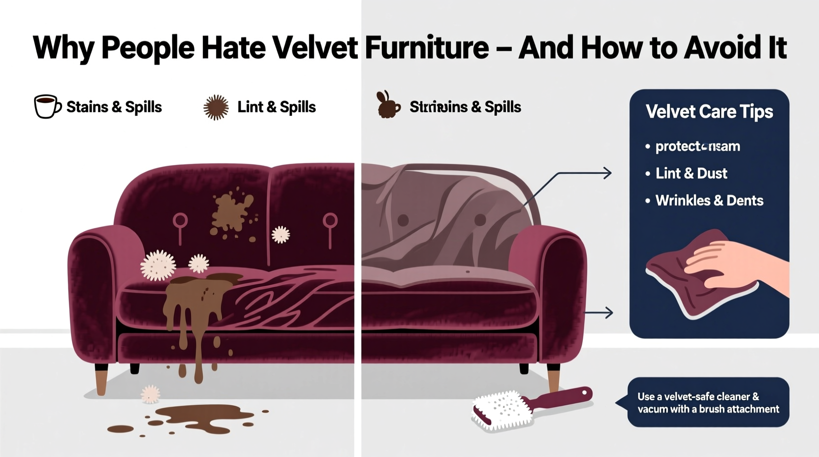 Why Do Some People Hate Velvet Furniture Common Gripes And How To Avoid ...