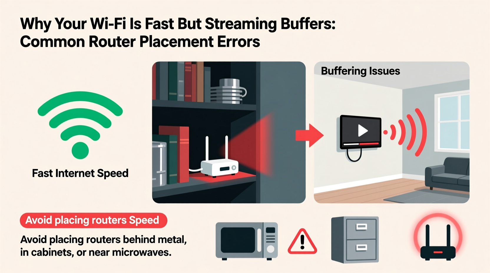 Why Is My Wifi Fast But Streaming Still Buffers Common Router Placement Errors