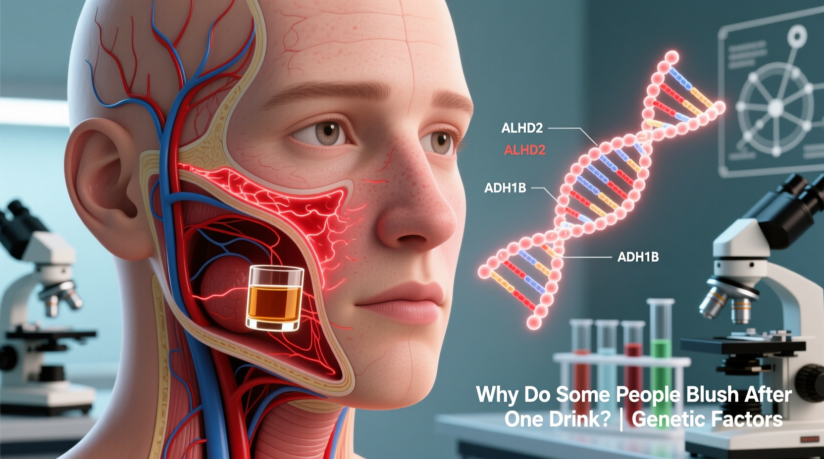 Why Do Some People Blush Heavily After One Drink Genetic Factors