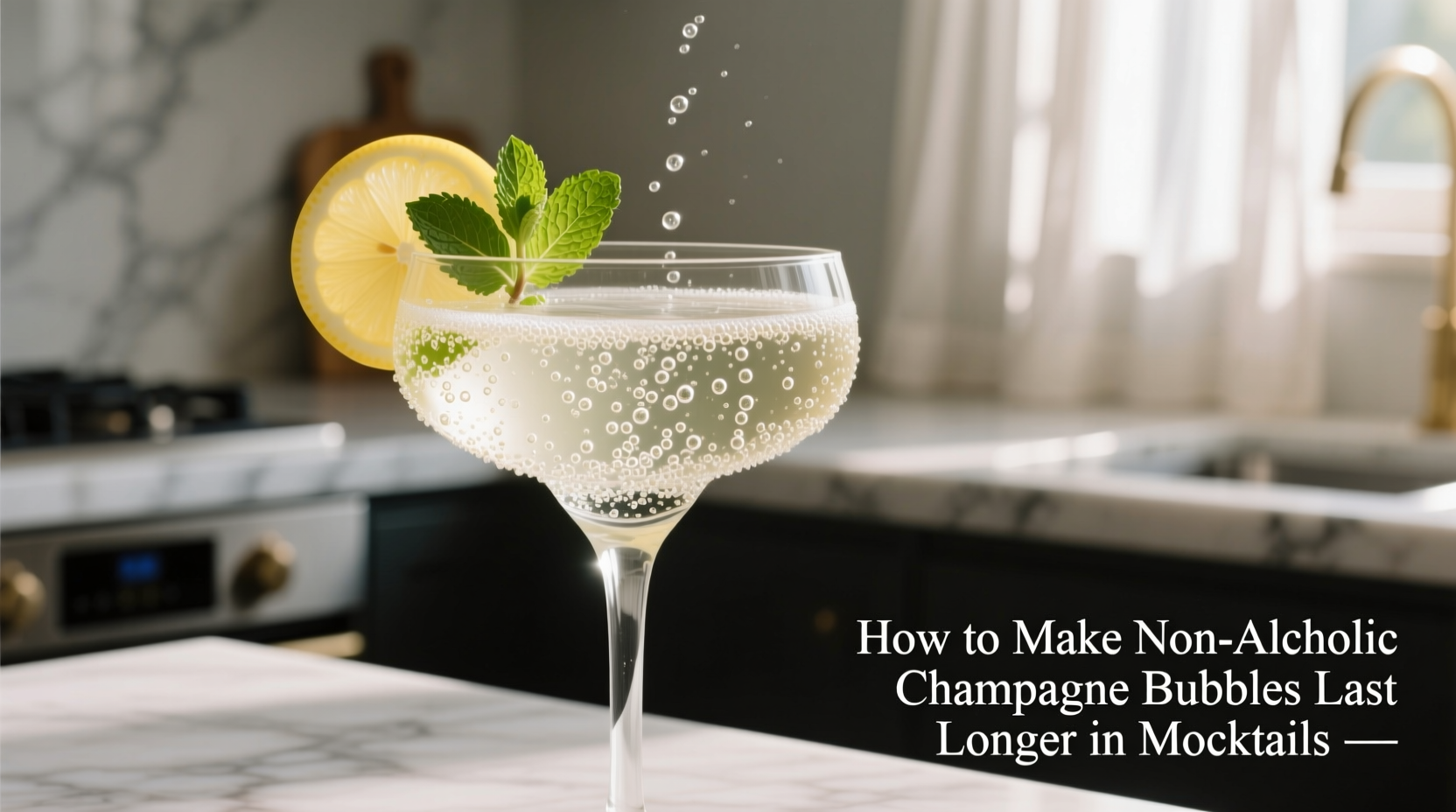 How To Make Non-alcoholic Champagne Bubbles Last Longer In Mocktails