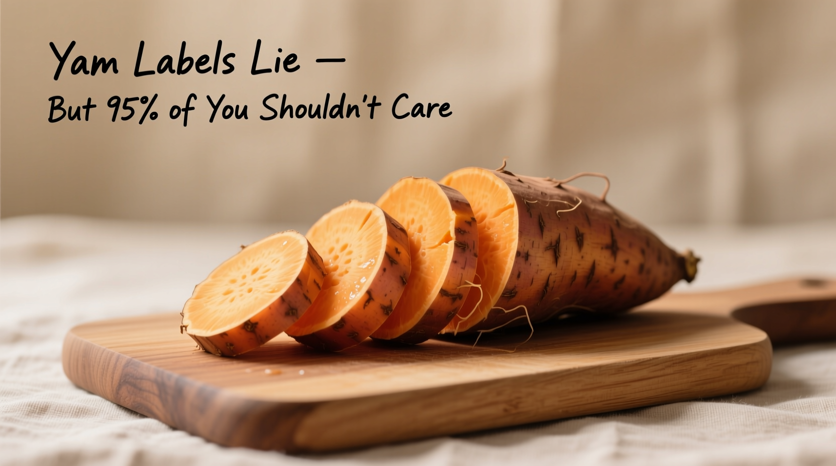 Yam Labels Lie — But 95% of You Shouldn't Care