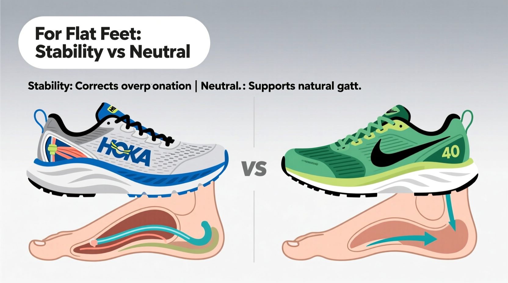 Best Running Shoes For Flat Feet Stability Vs Neutral Options Explained