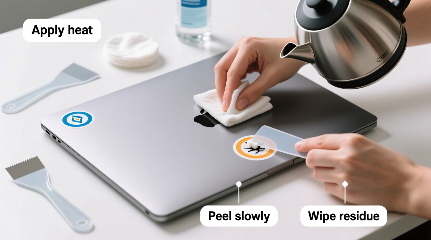 How To Remove Stickers From Laptops Without Damaging The Finish