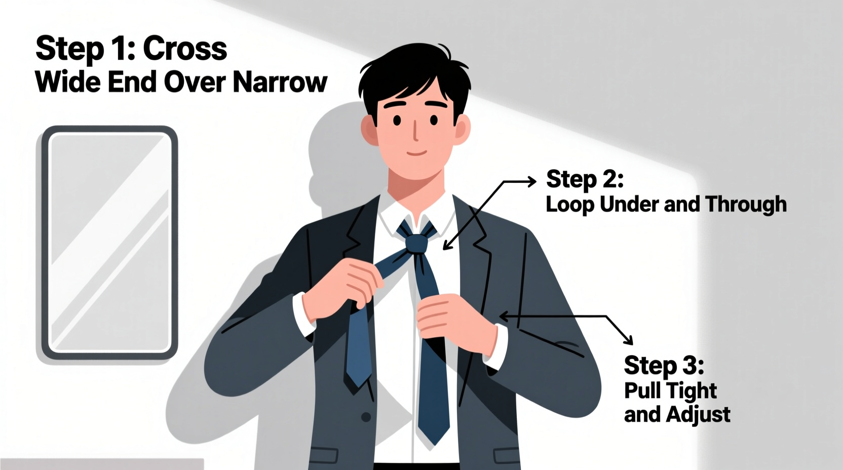 How To Tie A Tie Quickly For Beginners Without A Mirror