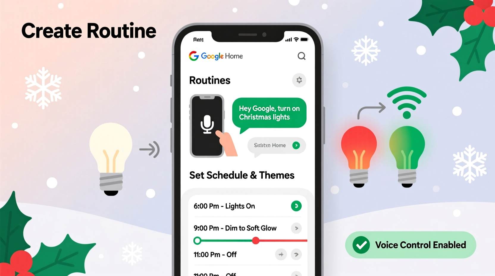 How To Create A Smart Home Christmas Light Routine Using Google Home