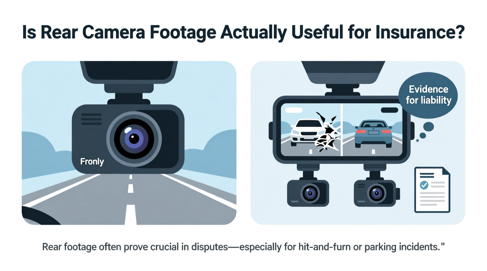 Front Only Vs Dual Channel Dash Cams Is The Rear Camera Footage ...