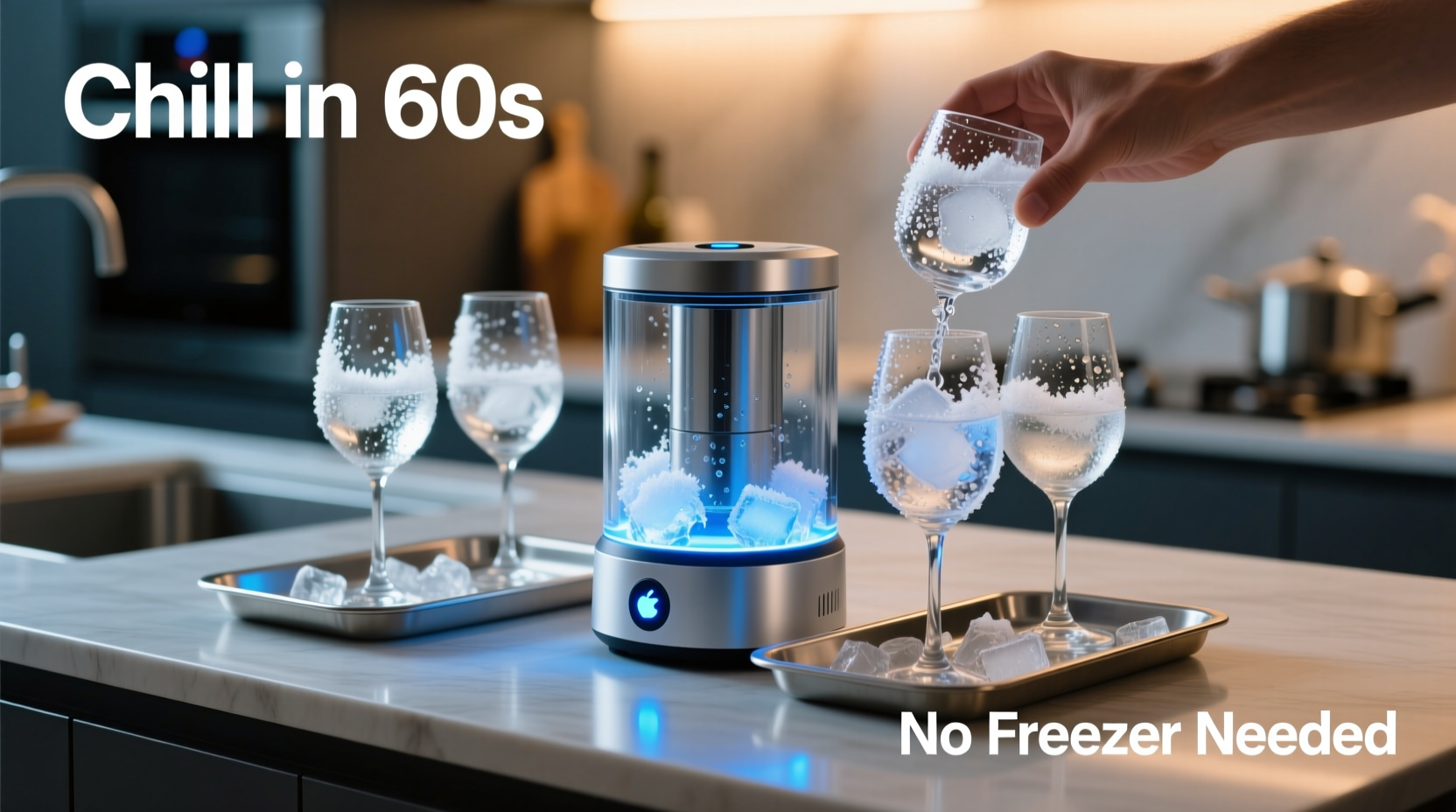 How To Chill Glasses Quickly Using Tech Gadgets Instead Of Freezers