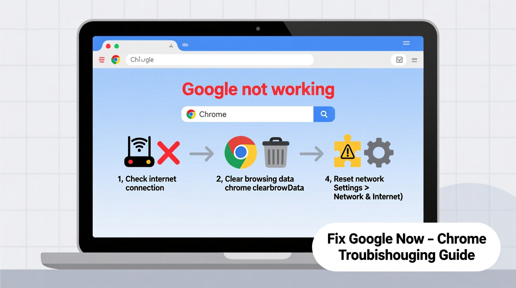 Google Not Working Troubleshoot Fix Chrome On Your Computer