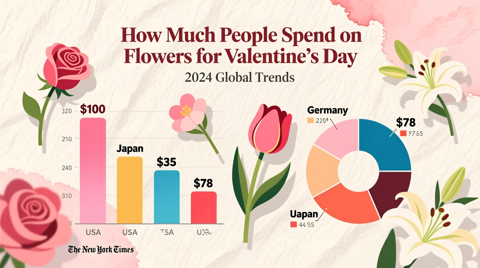 How Much People Spend on Flowers for Valentine's Day