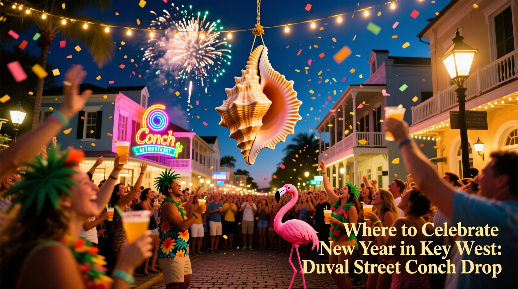 Where to Celebrate New Year in Key West: Duval Street Conch Drop