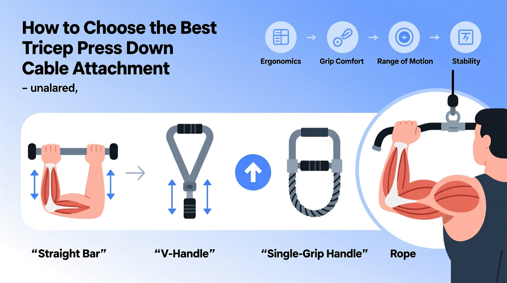 How to Choose the Best Tricep Press Down Cable Attachment