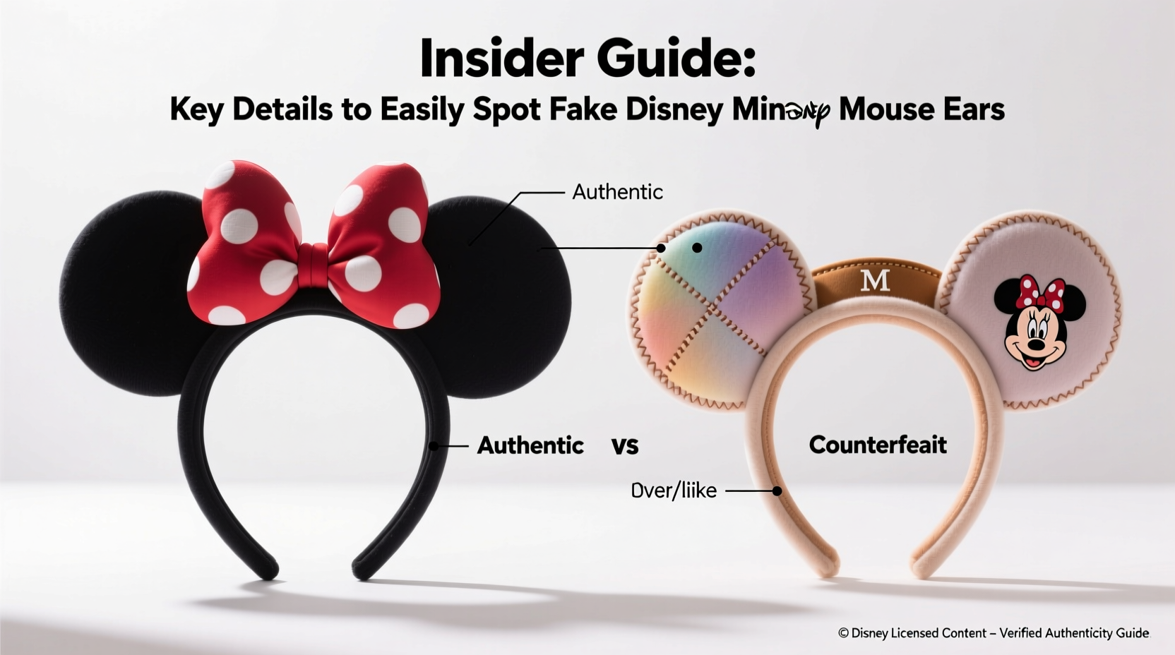 Insider Guide Key Details To Easily Spot Fake Disney Minnie Mouse Ears