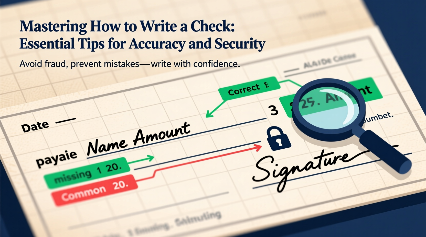 Mastering How To Write On A Check Essential Tips For Accuracy And Security