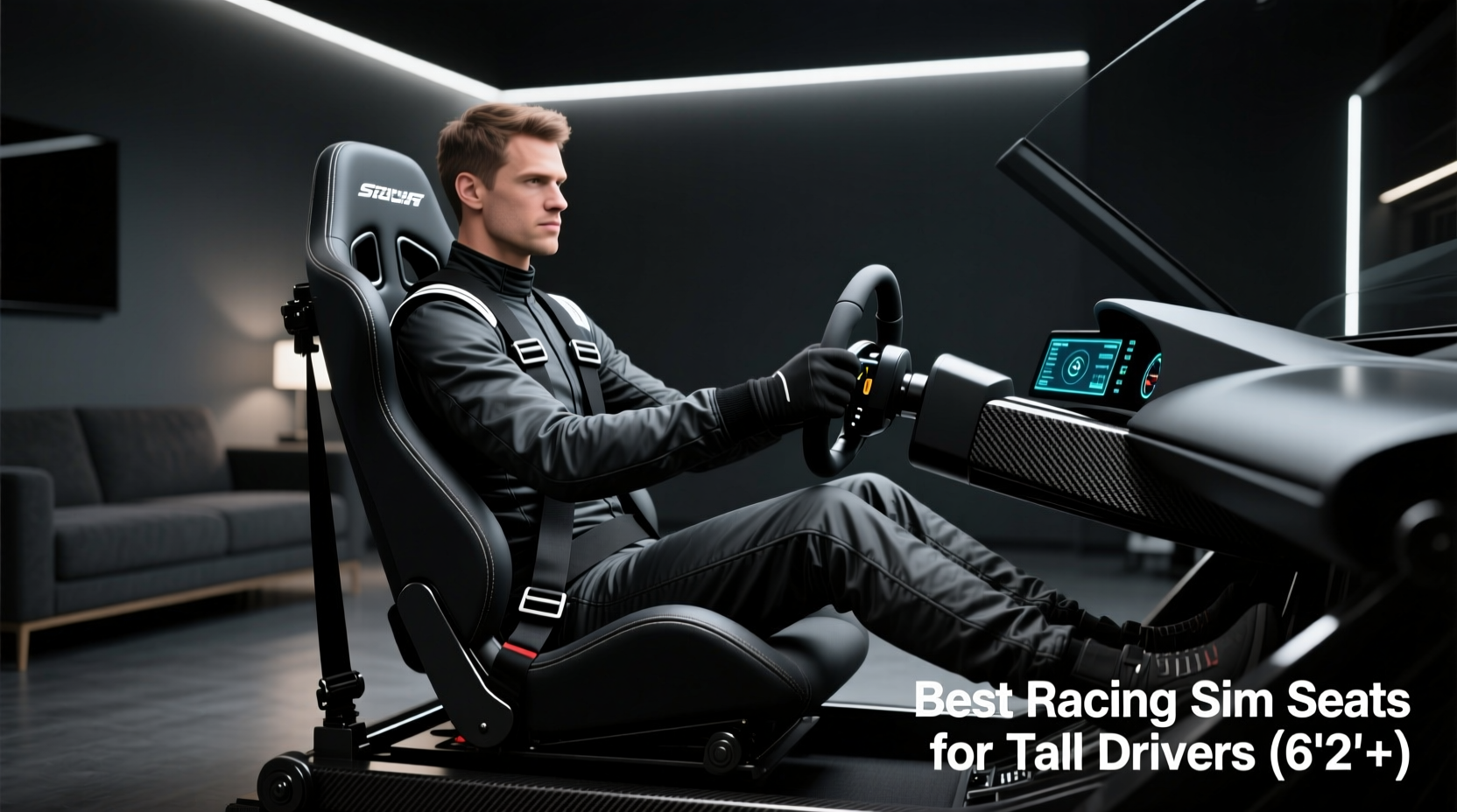Best Racing Sim Seats for Tall Drivers (6'2"+)