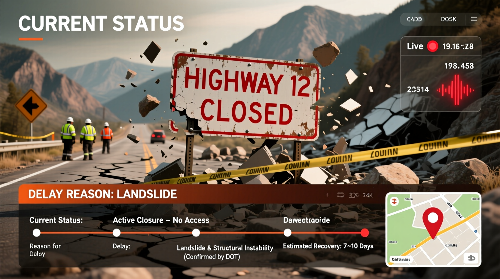 Highway 12 Closure Current Status And Reasons For Delay