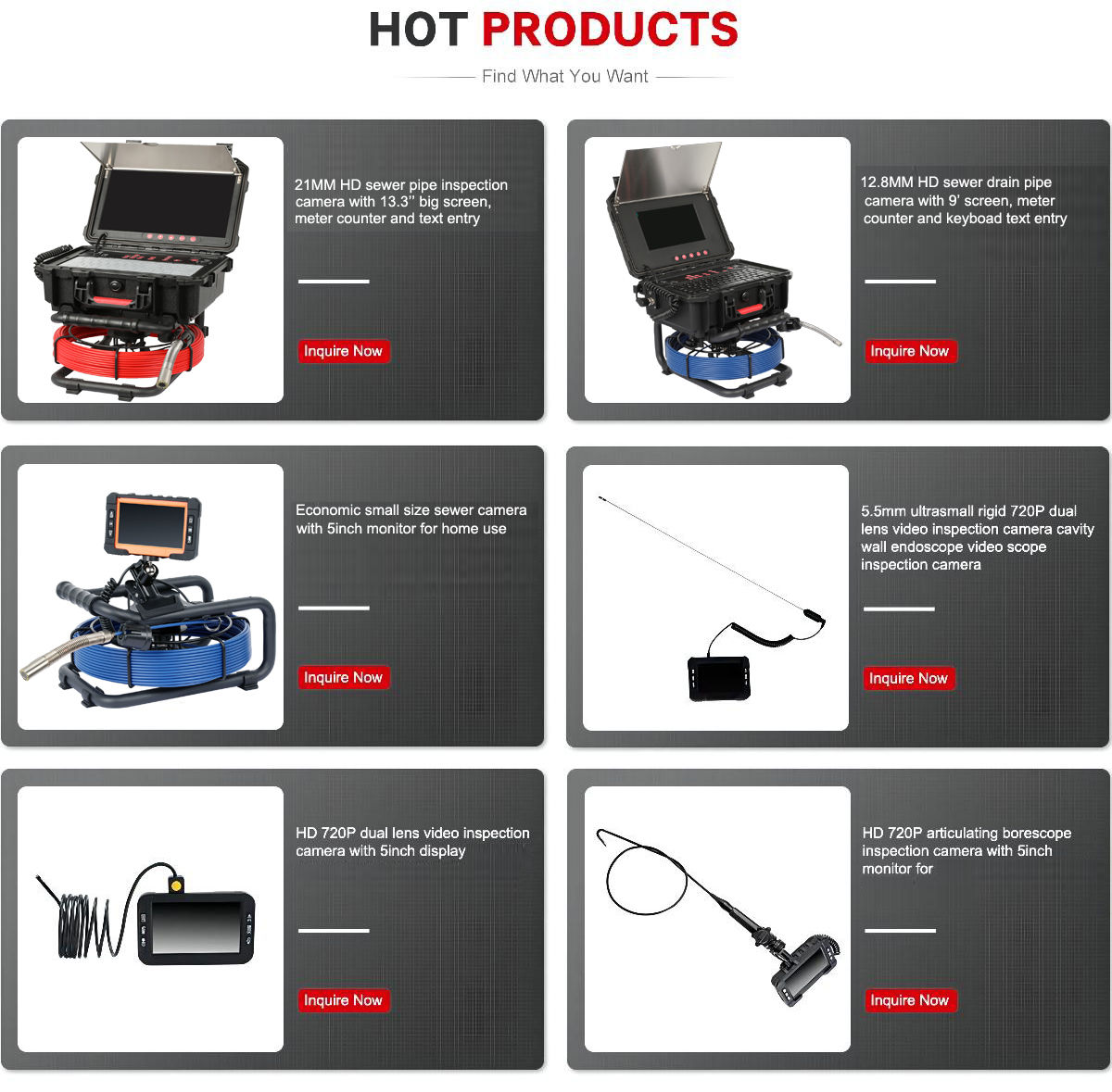 Shenzhen QYTeco Limited - HD Sewer drain pipe inspection camera system ...