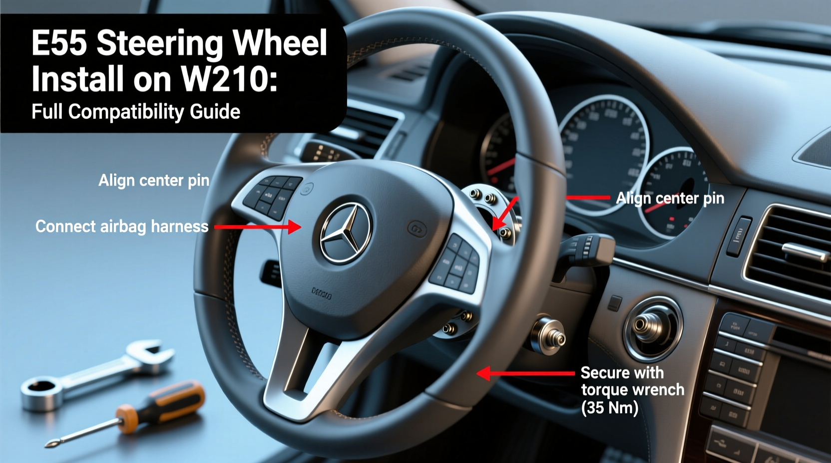 E55 Steering Wheel Install on W210: Full Compatibility Guide