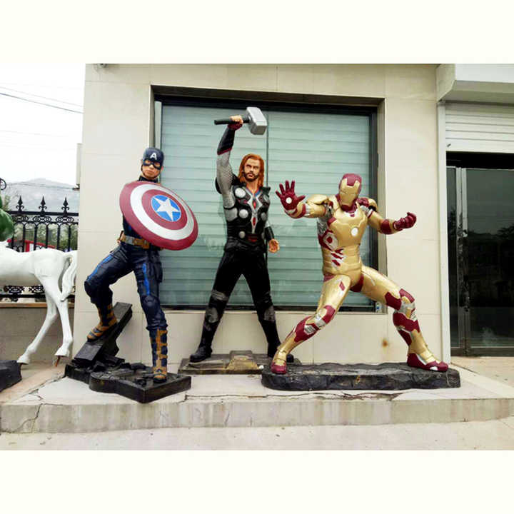 Life Size Fiberglass Movie Character - Captain America Statue