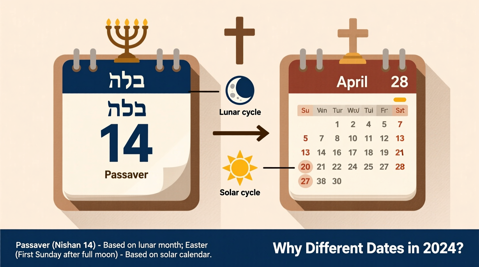 Why Passover and Easter Are on Different Dates in 2024