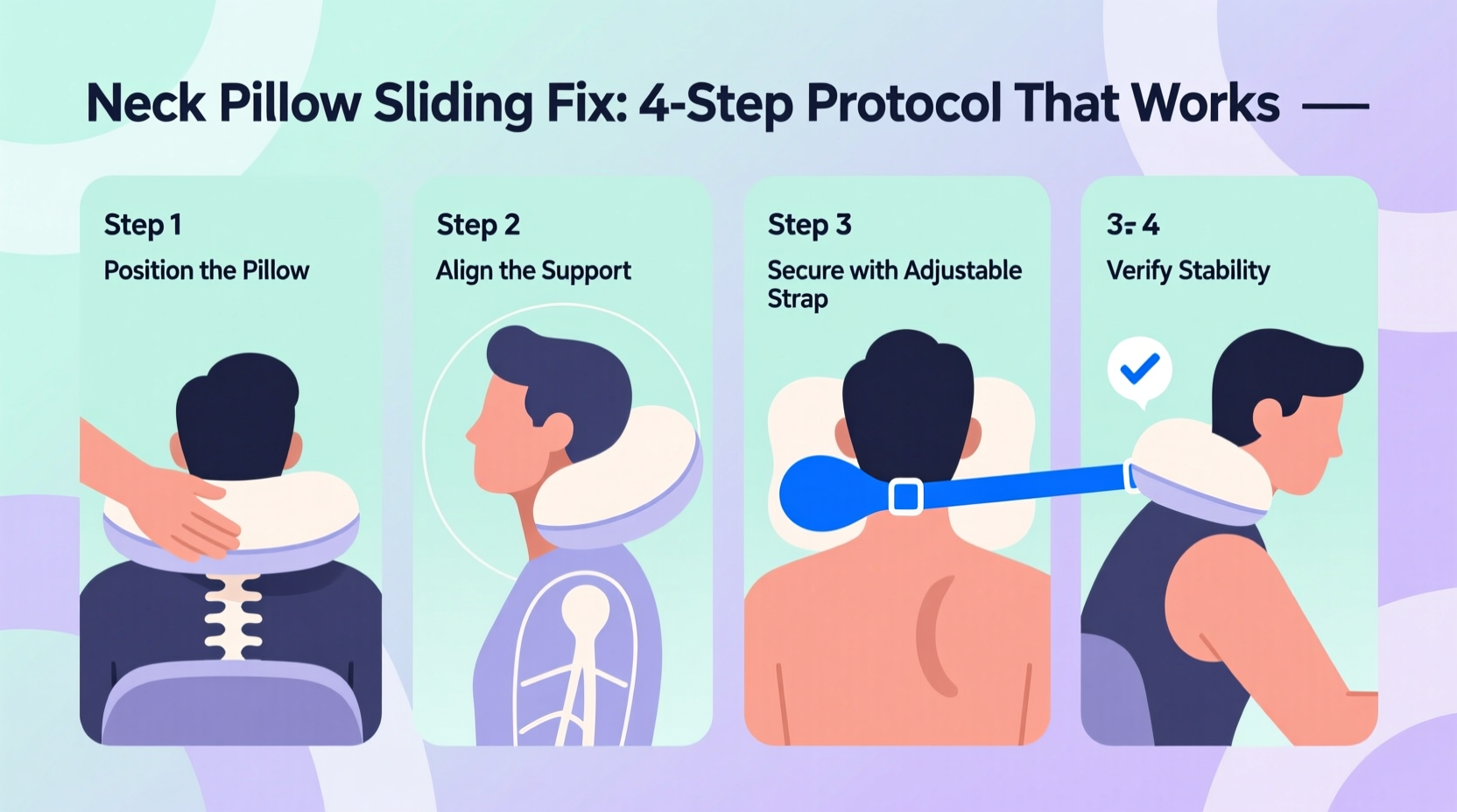 Neck Pillow Sliding Fix: 4-Step Protocol That Works
