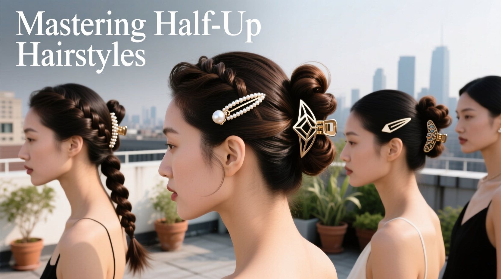 Mastering Half Up Hairstyles Creative Ways To Use Hair Clips For ...