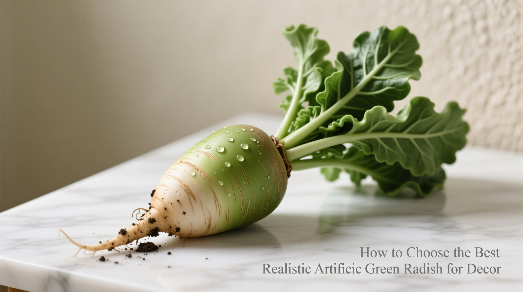 How to Choose the Best Realistic Artificial Green Radish for Decor