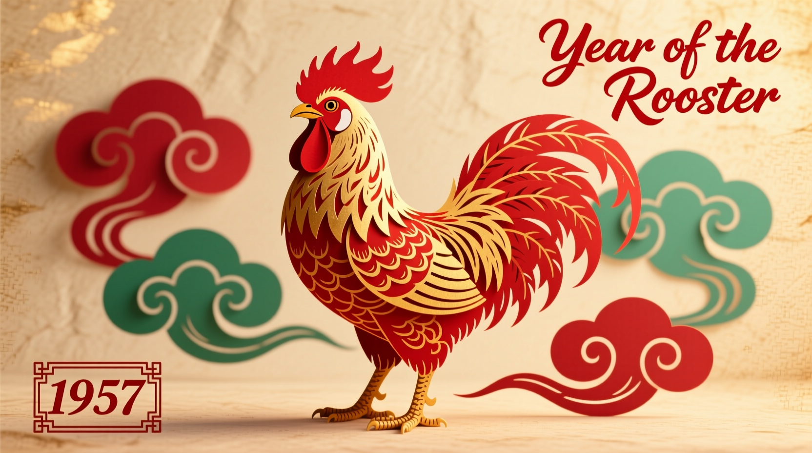The Animal for Chinese New Year 1957 Was the Rooster