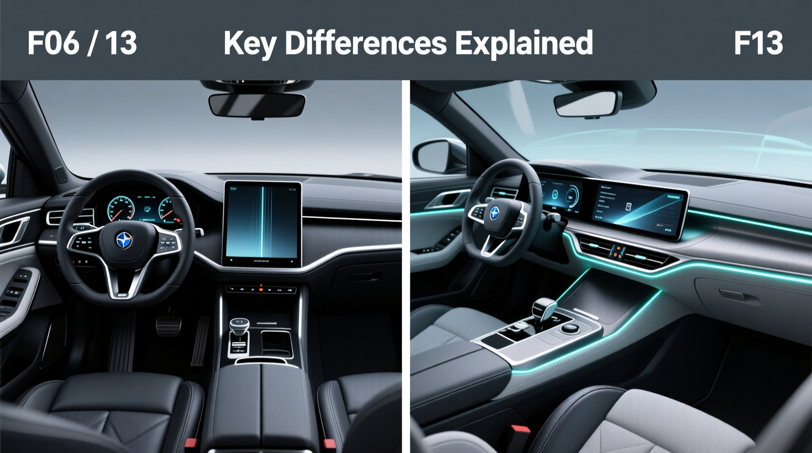 F06 vs F13 Interior: Key Differences Explained