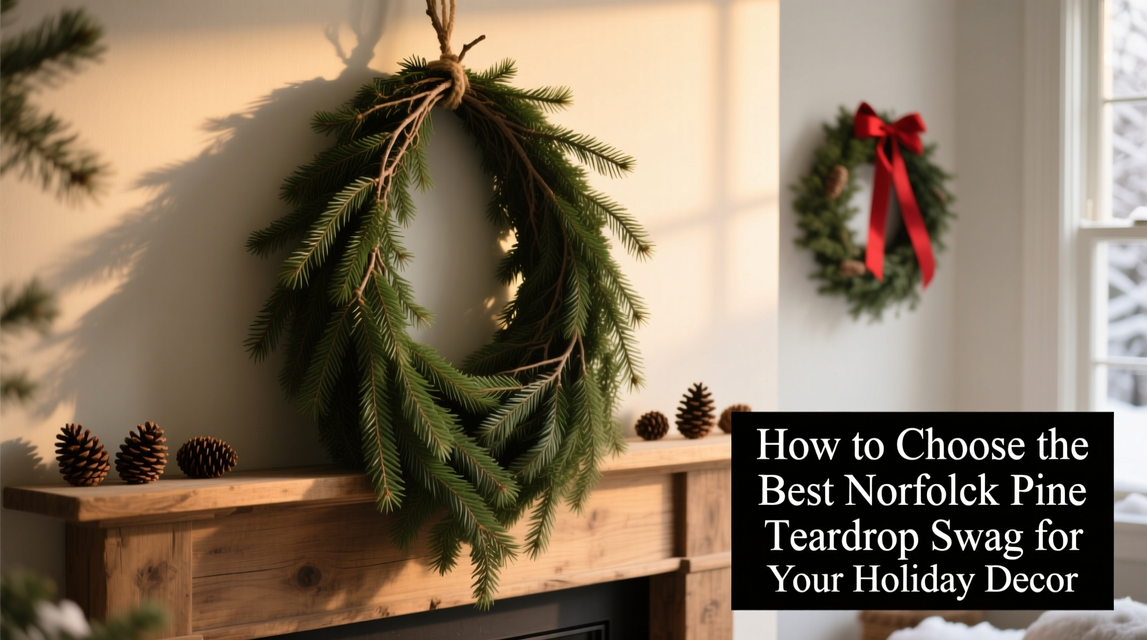 How to Choose the Best Norfolk Pine Teardrop Swag for Your Holiday Decor