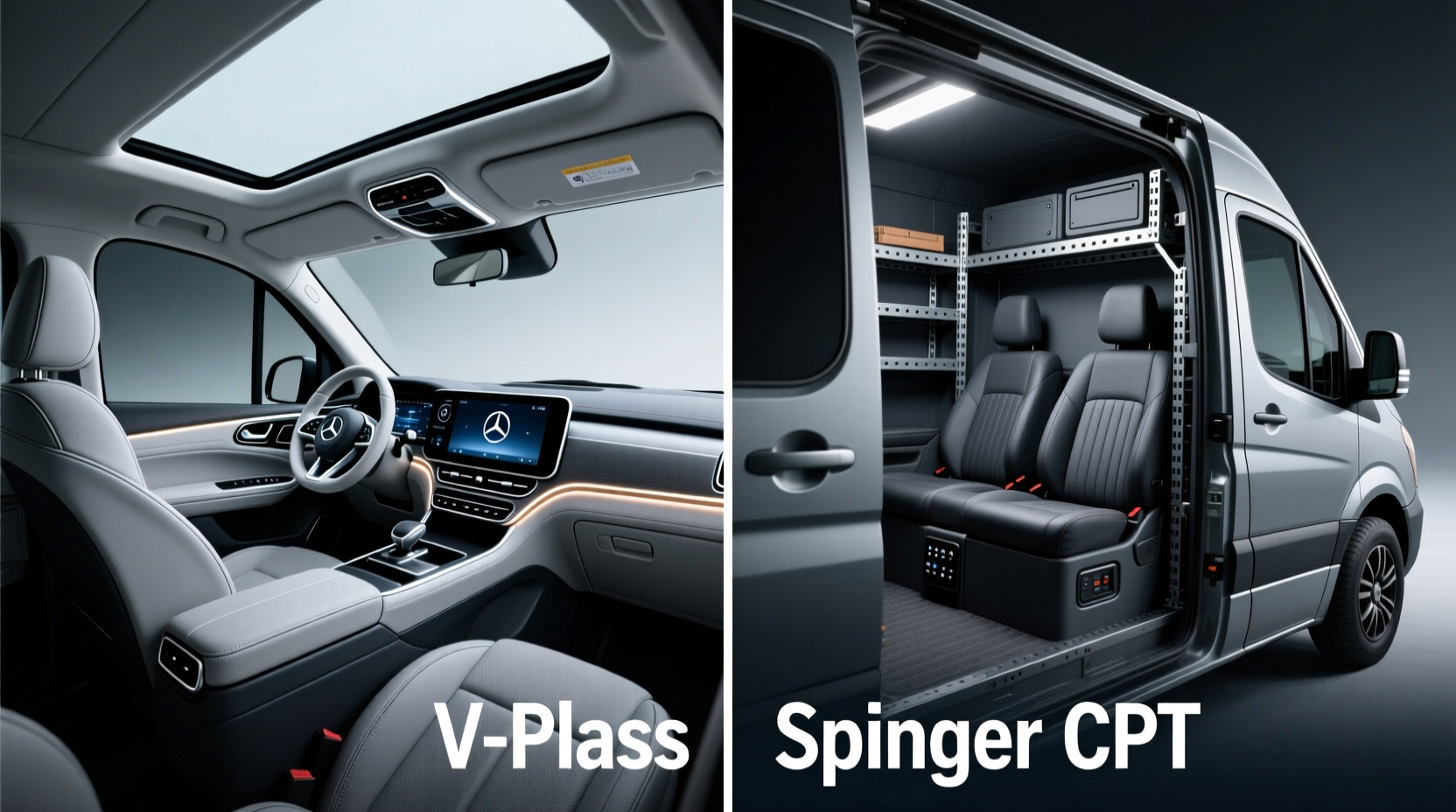 V-Class vs Sprinter CPT Interior: Key Differences Explained
