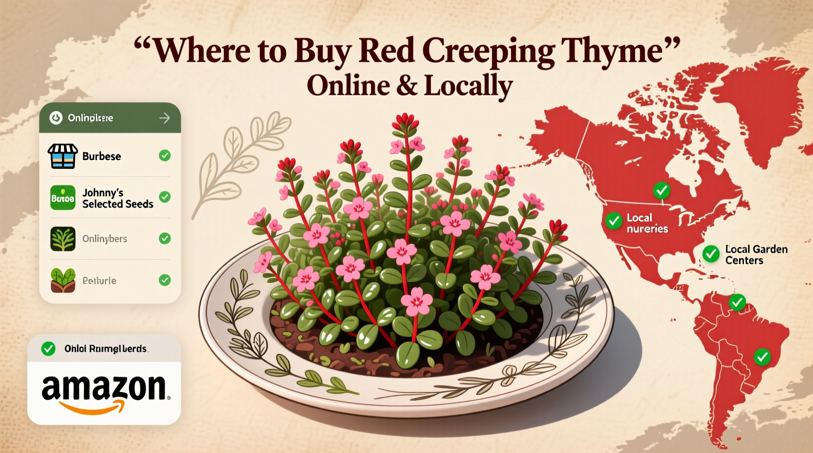 Where to Buy Red Creeping Thyme Online & Locally