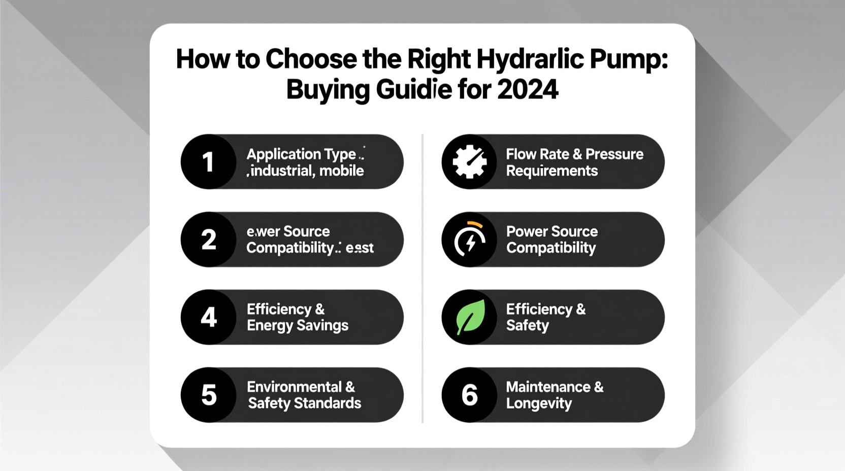 How to Choose the Right Hydraulic Pump: Buying Guide for 2026
