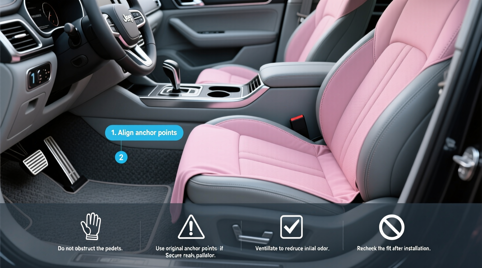 How to Choose Pink Seat Covers for Jeep Wrangler: Buying Guide