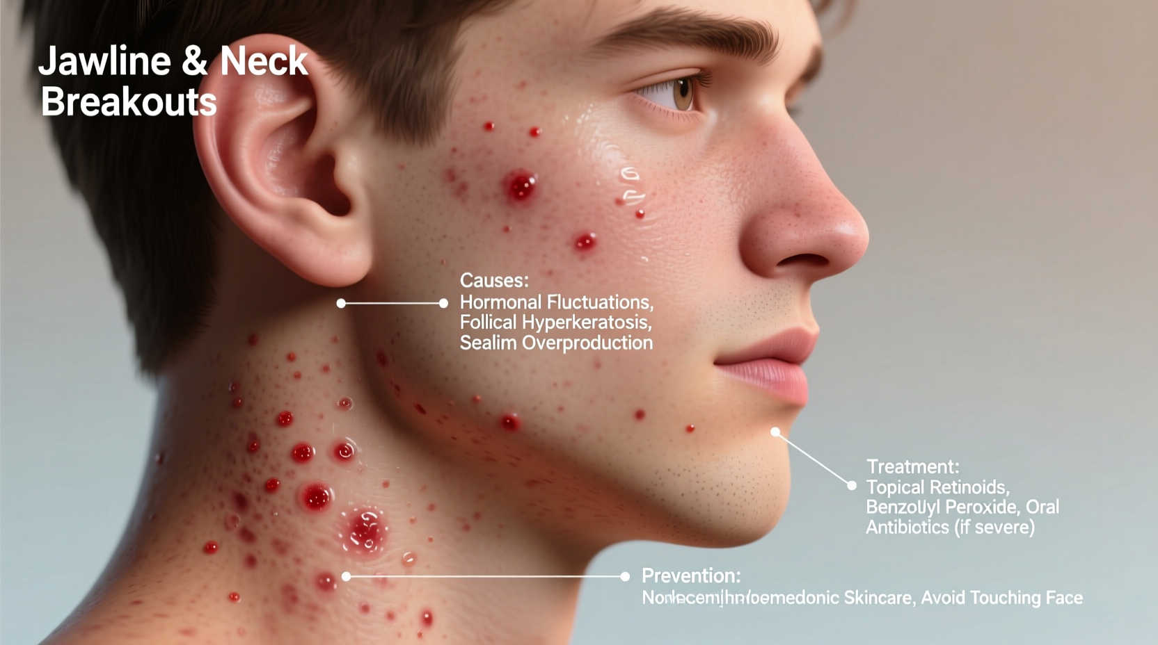 Jawline Neck Breakouts Causes Treatment And Prevention