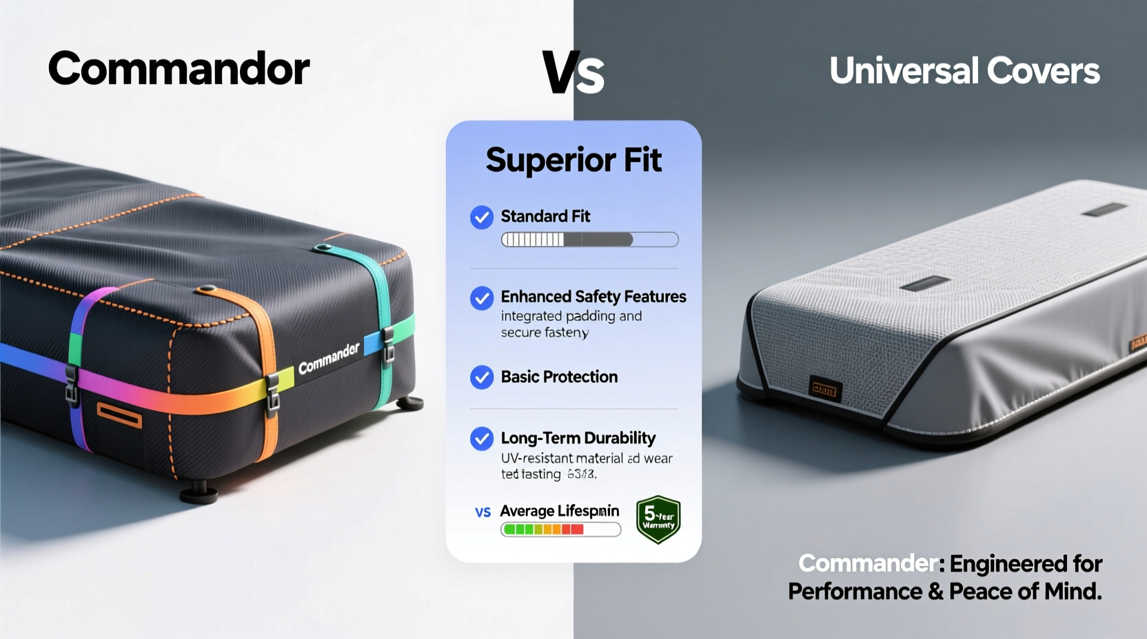 Commander vs Universal Covers: Fit, Safety & Long-Term Value