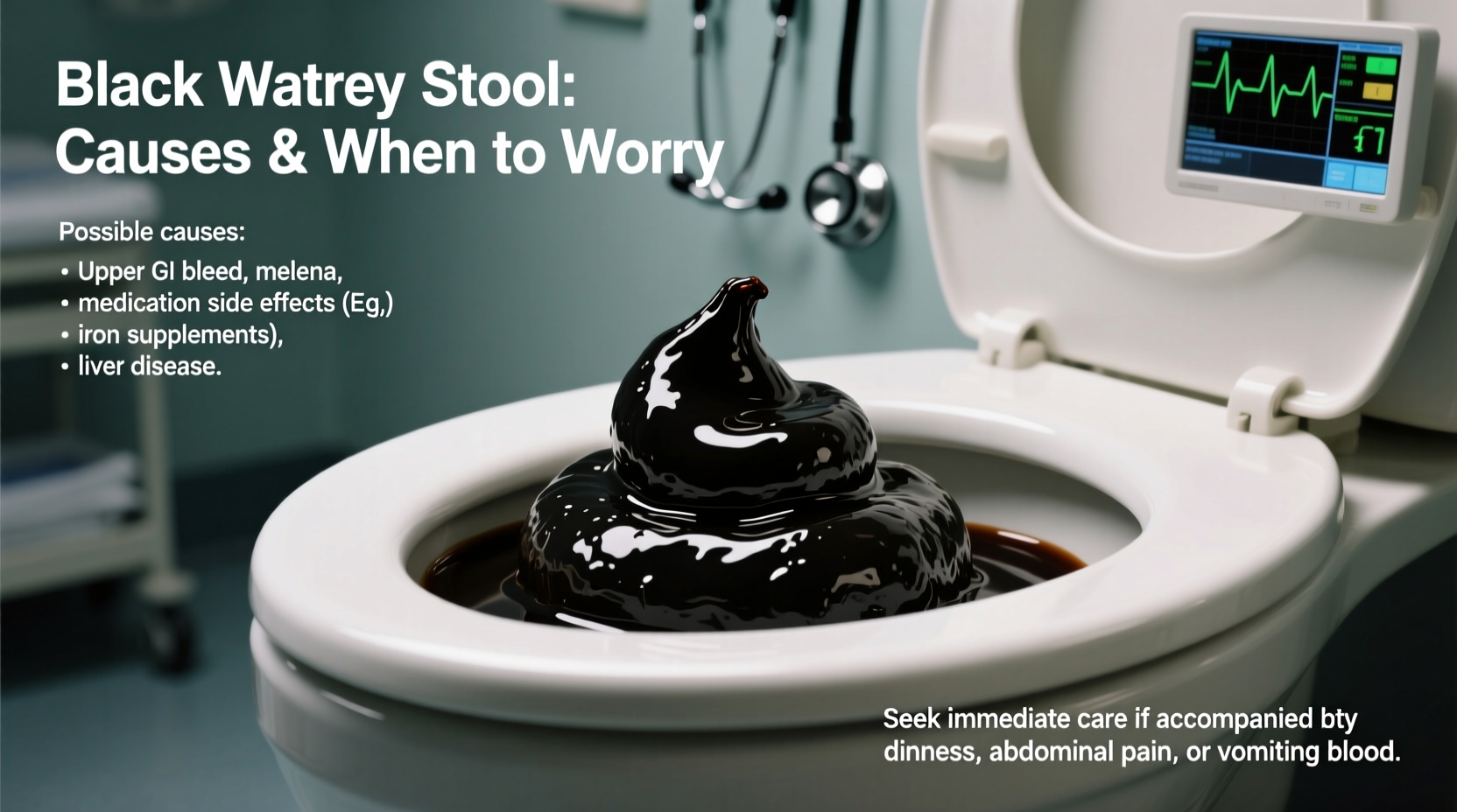 Black Watery Stool What Causes It And When To Worry