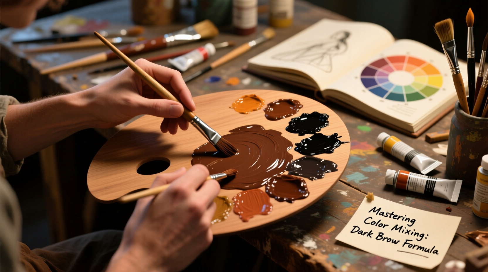 Mastering Color Mixing Expert Tips To Create The Perfect Darker Brown Shade