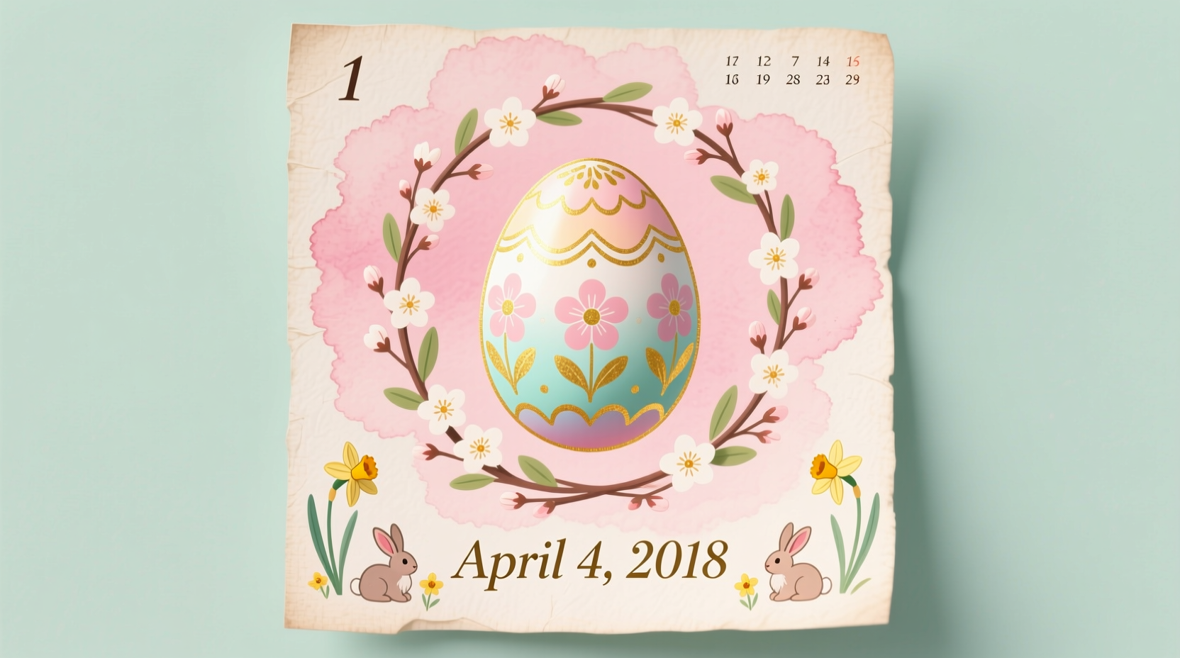 Easter Date in 2018: April 1