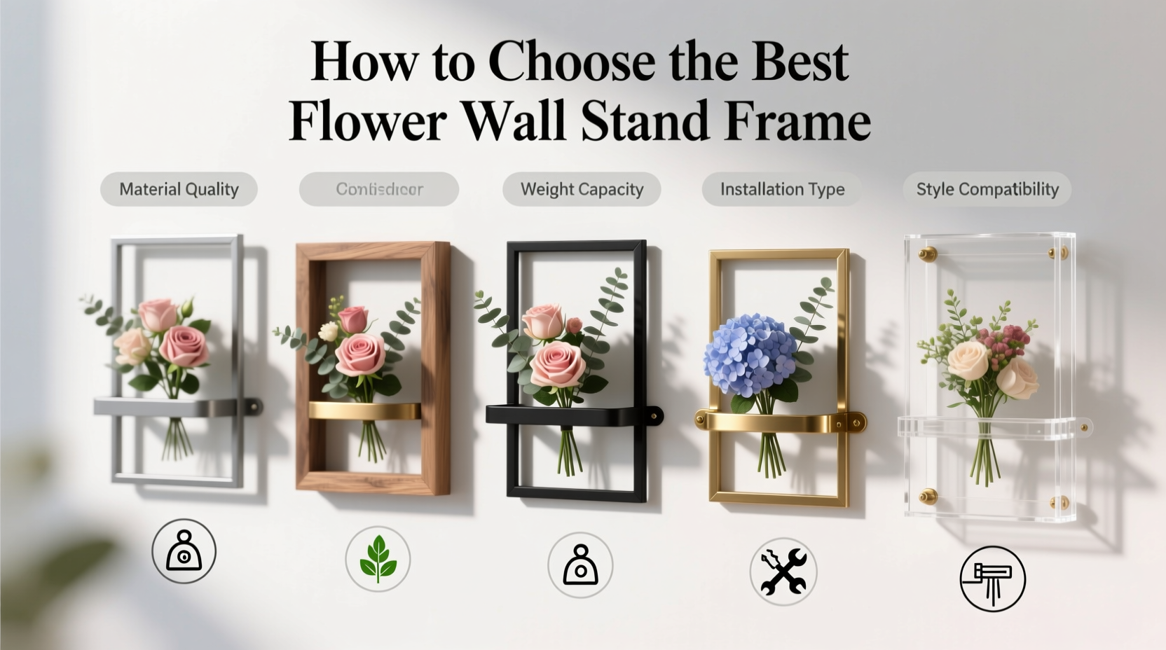 How to Choose the Best Flower Wall Stand Frame: A Complete Buying Guide