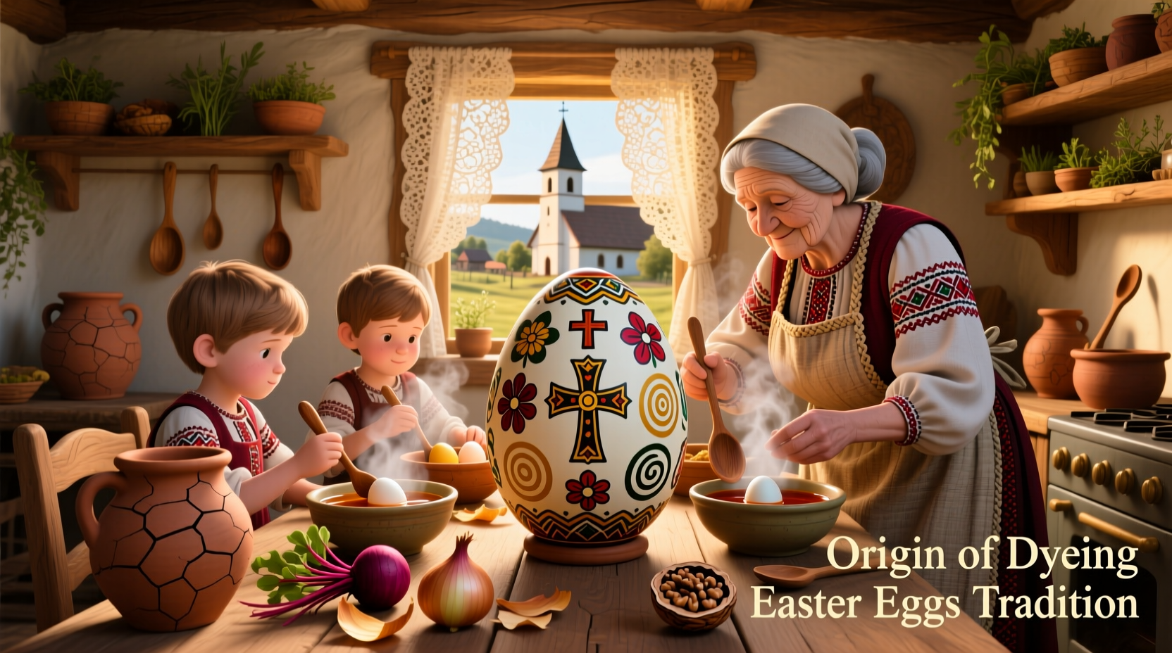 Origin of Dyeing Easter Eggs Tradition