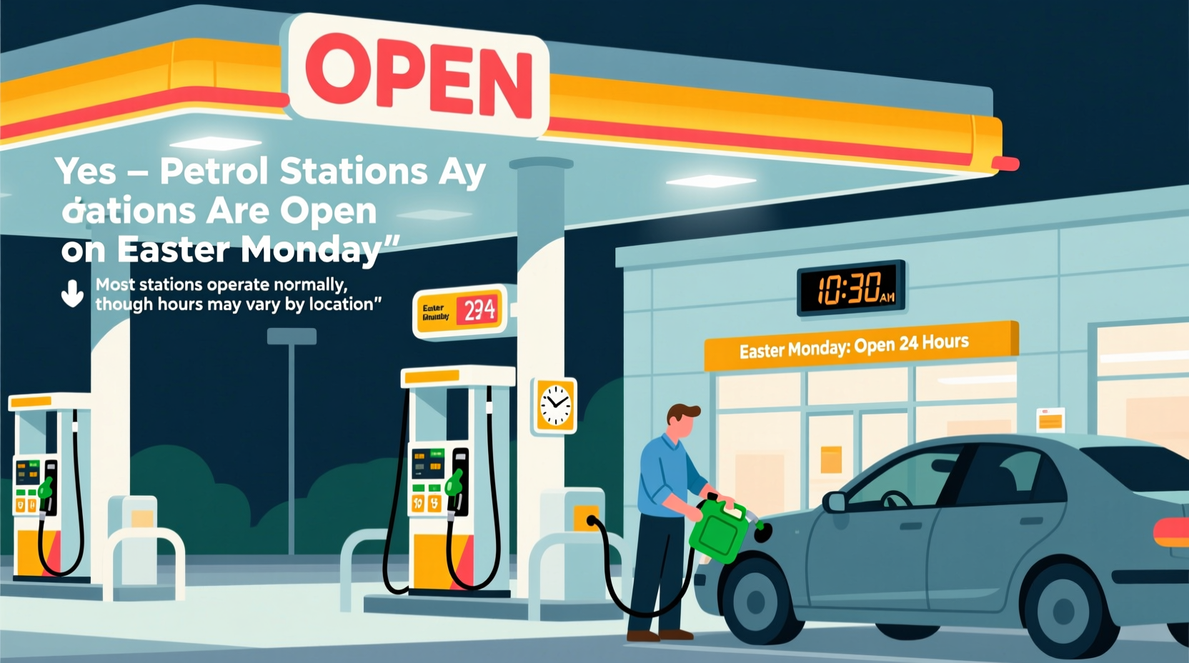 Are Petrol Stations Open on Easter Monday?