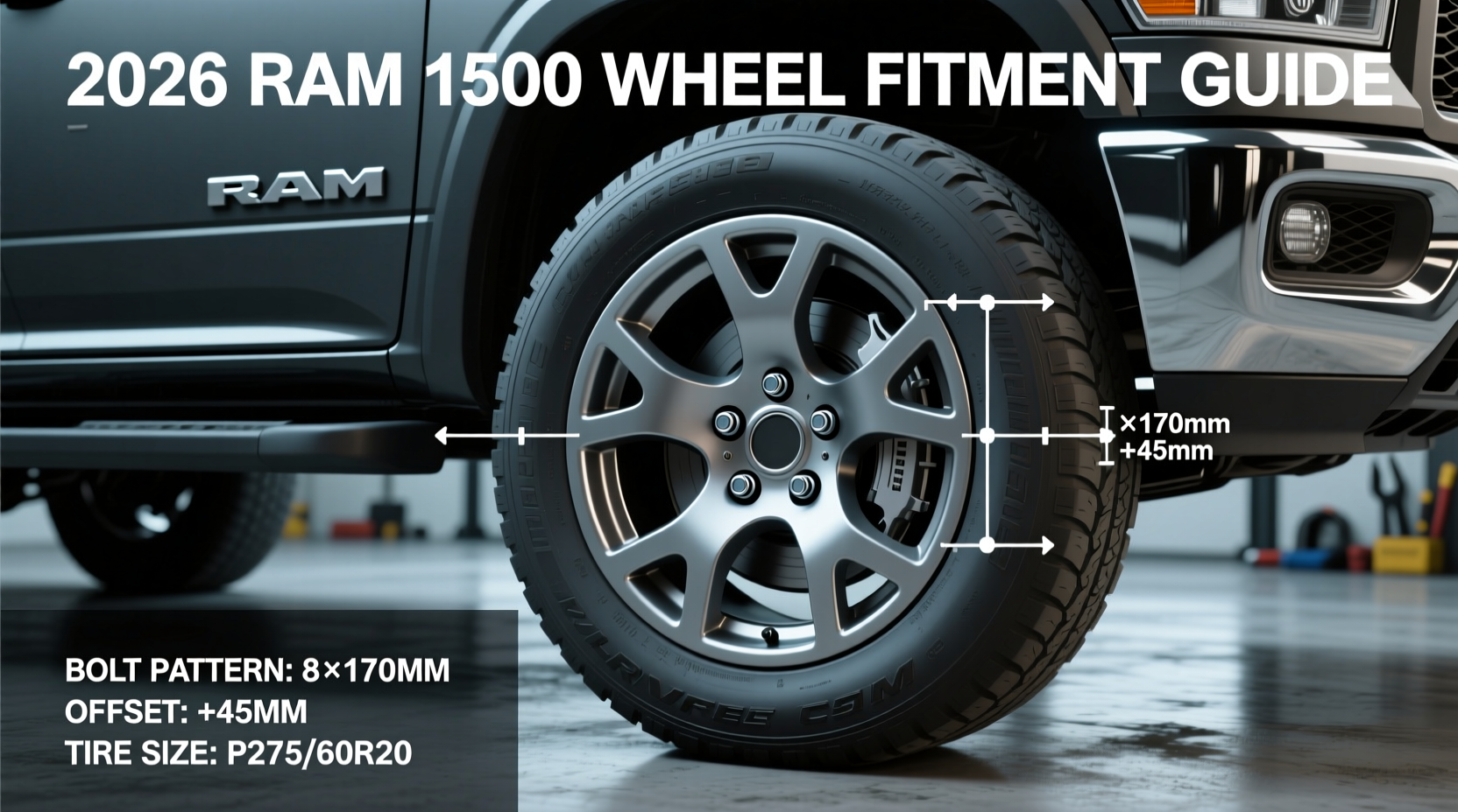2026 Ram 1500 Wheel Fitment Guide: Bolt Pattern, Offset & Size Specs