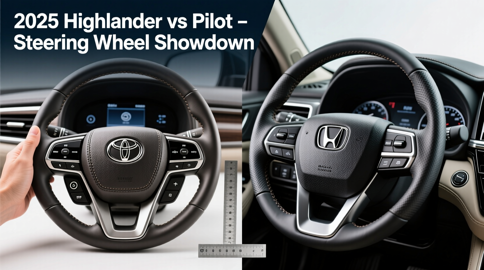 2025 Highlander vs Pilot Steering Wheel: Size, Material & Controls Compared